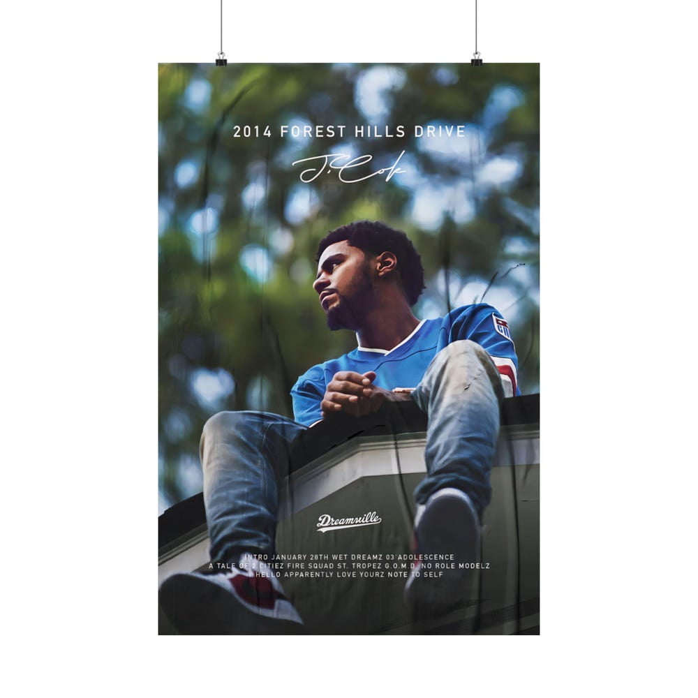 J Cole - Poster | Rap Poster, Hip-Hop Poster - Walmart.com