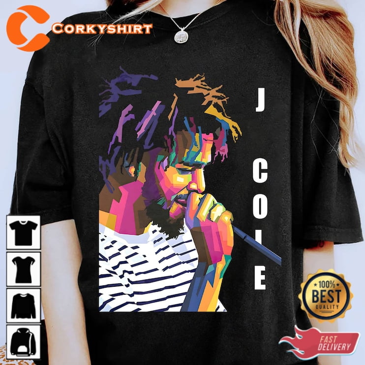 J Cole Rap Music Birthday Gift Jermaine Lamarr Cole Hip Hop Tee ...