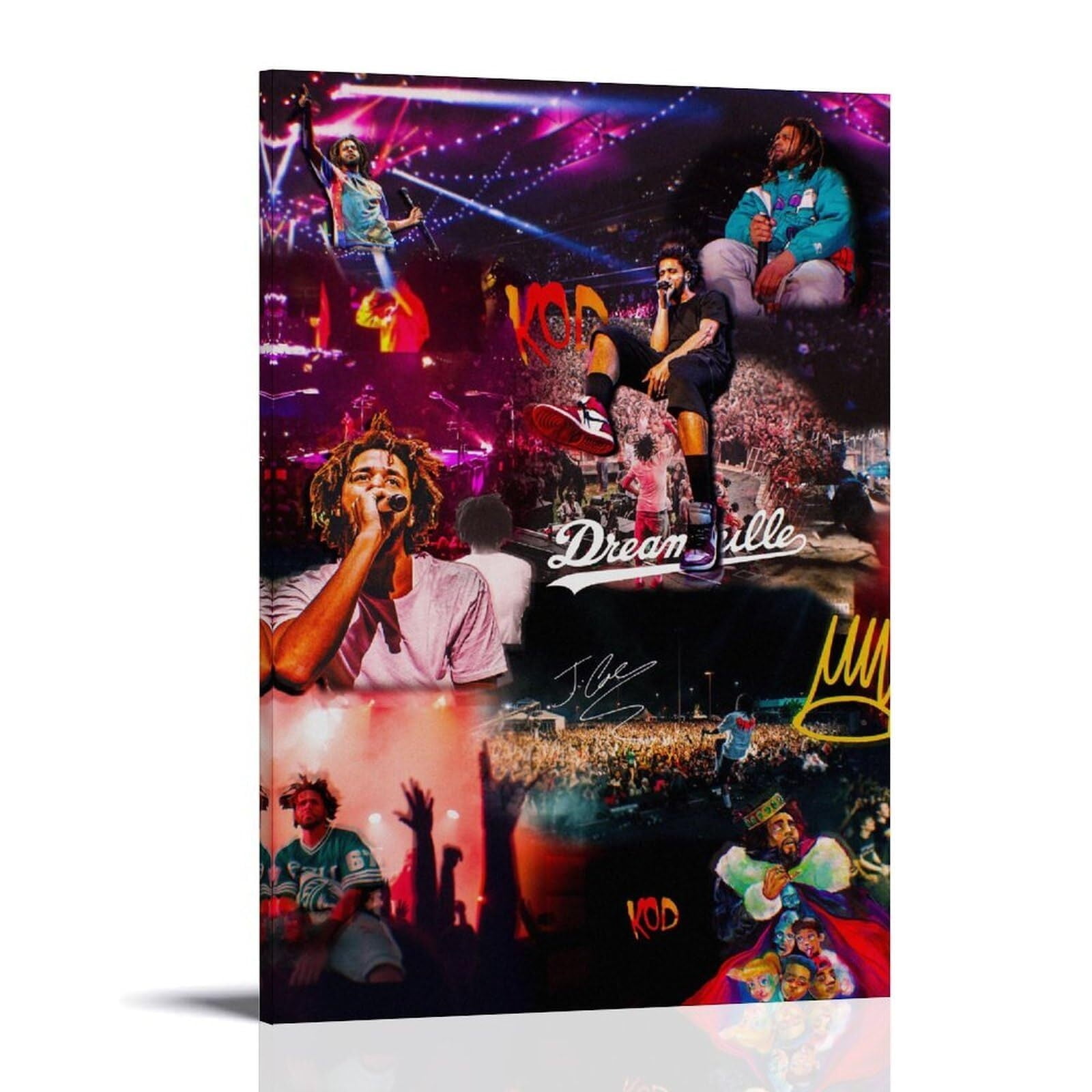 J Cole Rapper Hiphop Poster Posters for Room Aesthetic Canvas Wall Art ...