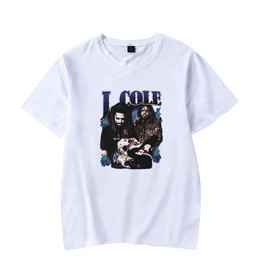 J Cole Rapper Tee Shirt Man/Woman Hip Hop Short Sleeved Fashion Style ...