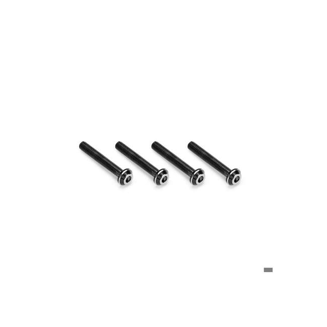J Concepts JCO51422 3 x 20 mm Top Hat Titanium Screw, Stealth Black - 4 ...