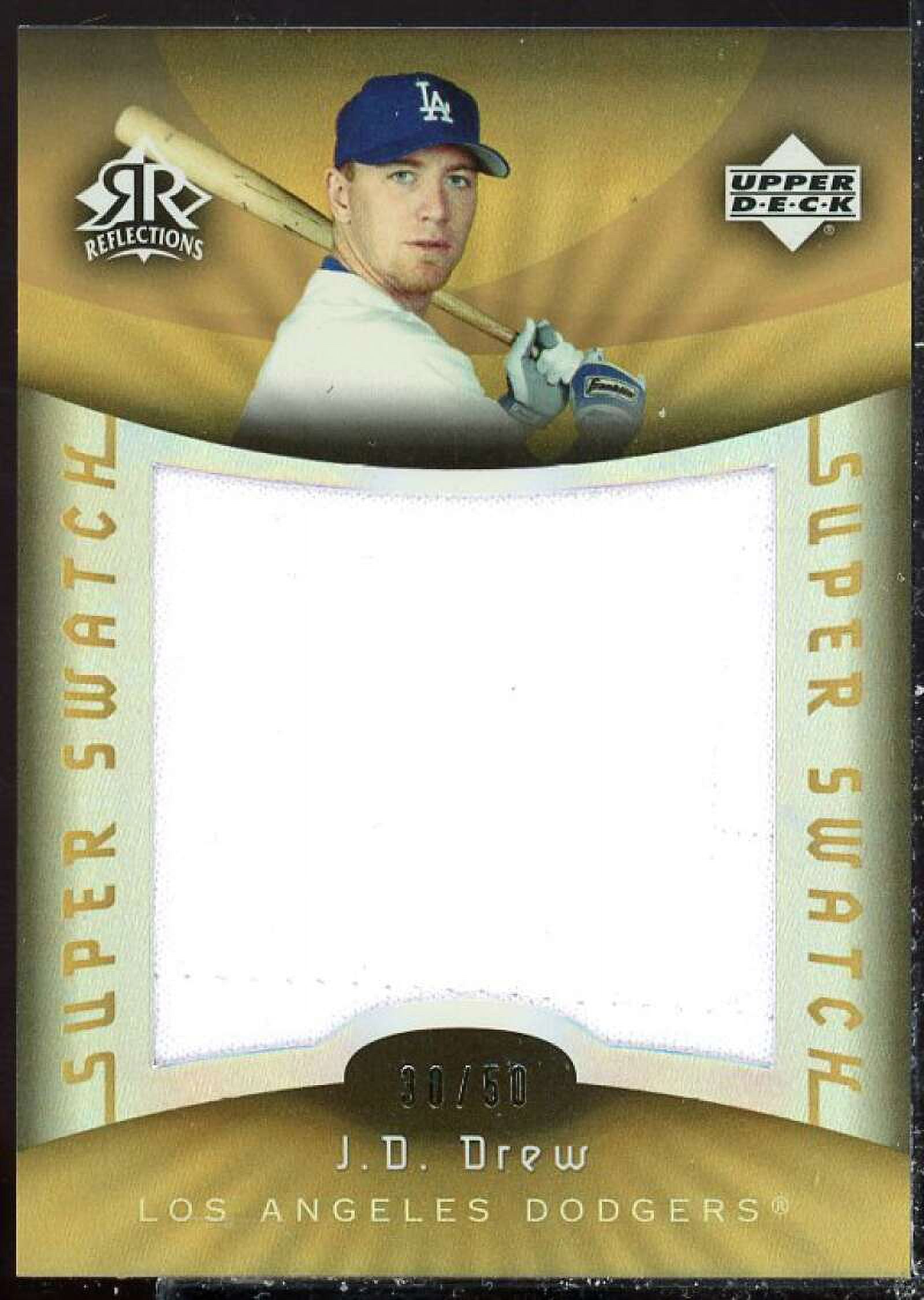 J.D. Drew Card 2005 Reflections Super Swatch #JD - Walmart.com