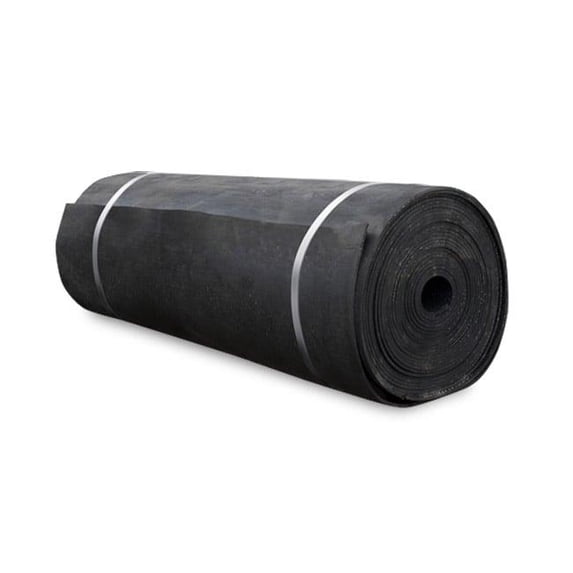 J&D Manufacturing 0.625 in. x 4 ft. x 100 ft. Rolled Rubber - Grooved ...