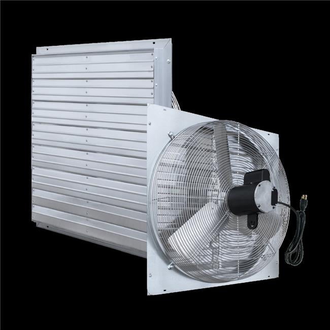 J&D Manufacturing 20 in. Aluminum Shutter Fan - Single Phase - 0.1 HP ...