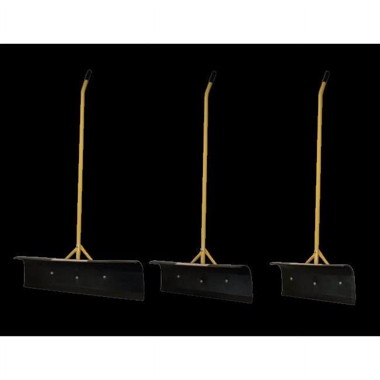 J&D Manufacturing 36 in. Big Push Scrapers - Black Poly - Curved Handle ...