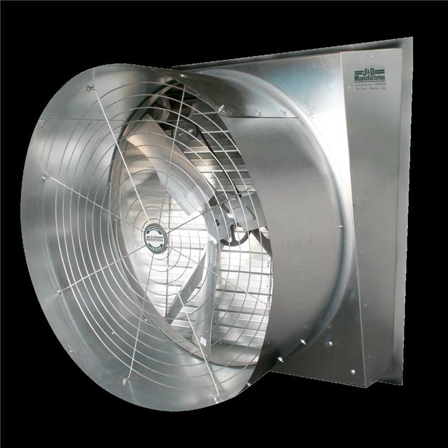 J&D Manufacturing VNS503S6 50 in. Typhoon Exhaust Fan - Belt Drive - 3 ...