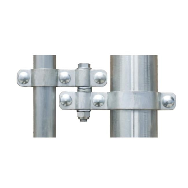 J&D Manufacturing Clamp On Gate Hinge Mount Assembly - 1.9 in. Tube To ...