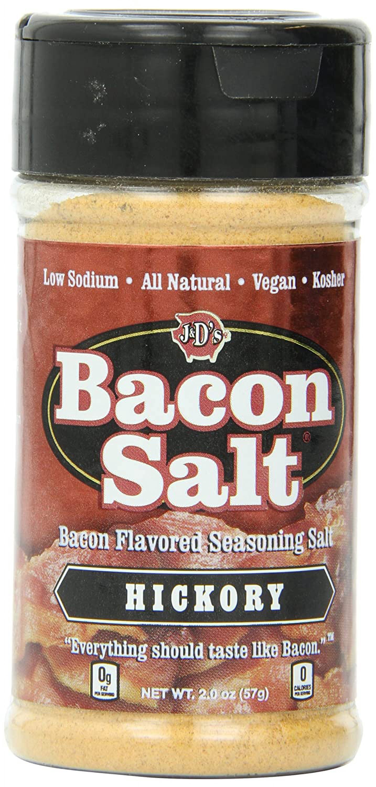 J&D's Foods Bacon Salt, Hickory, 2 Ounce Bacon 2 Ounce (Pack of 1 ...