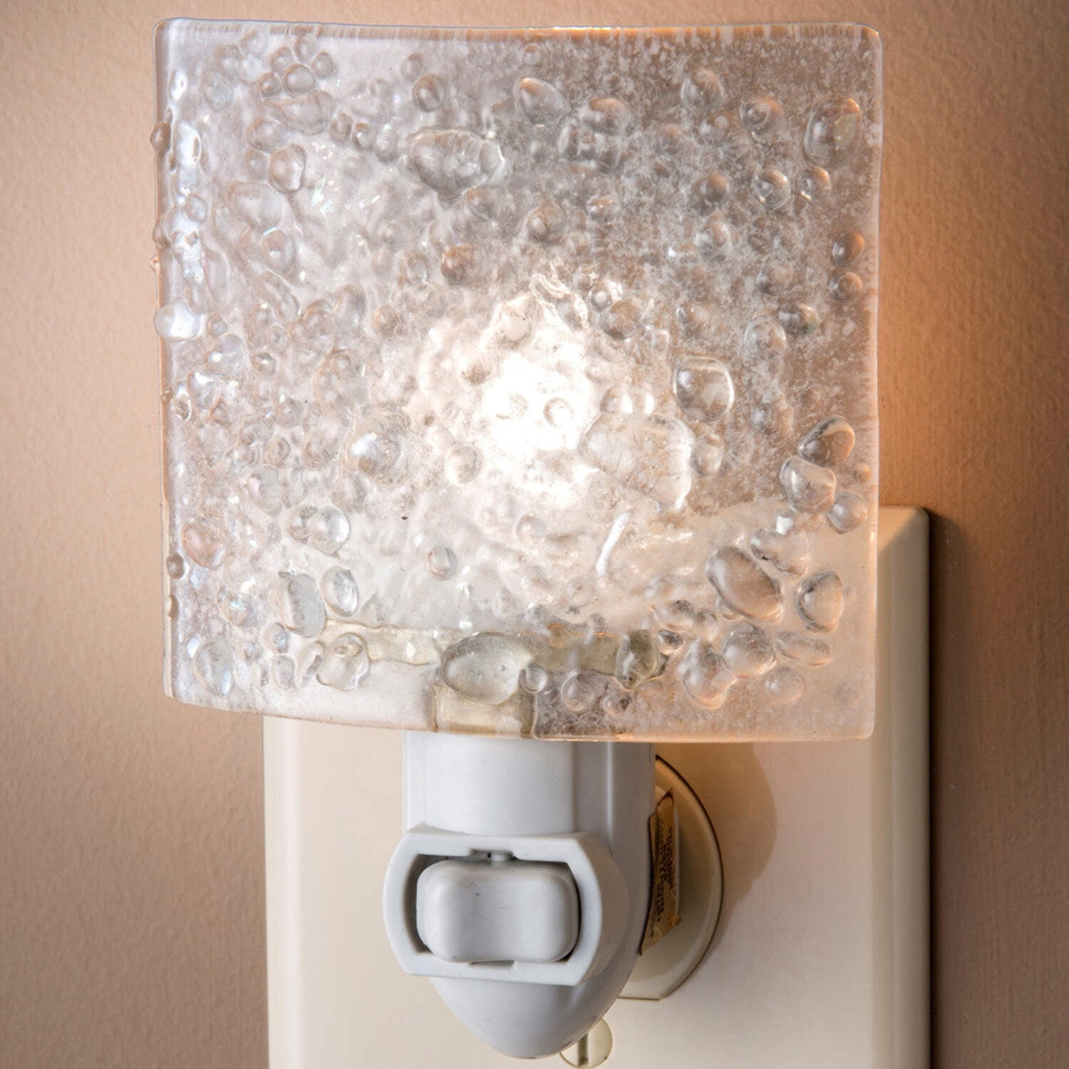 J Devlin Glass Art Fused Chips Clear Glass Night Lights - Walmart ...