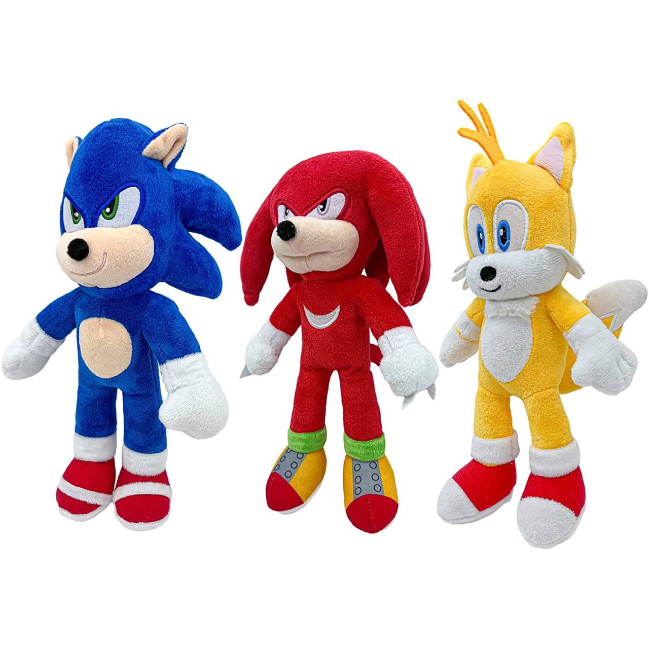 "J&G Sonic the Hedgehog Game Plushies Set - 10"" Tall Sonic, Knuckles ...