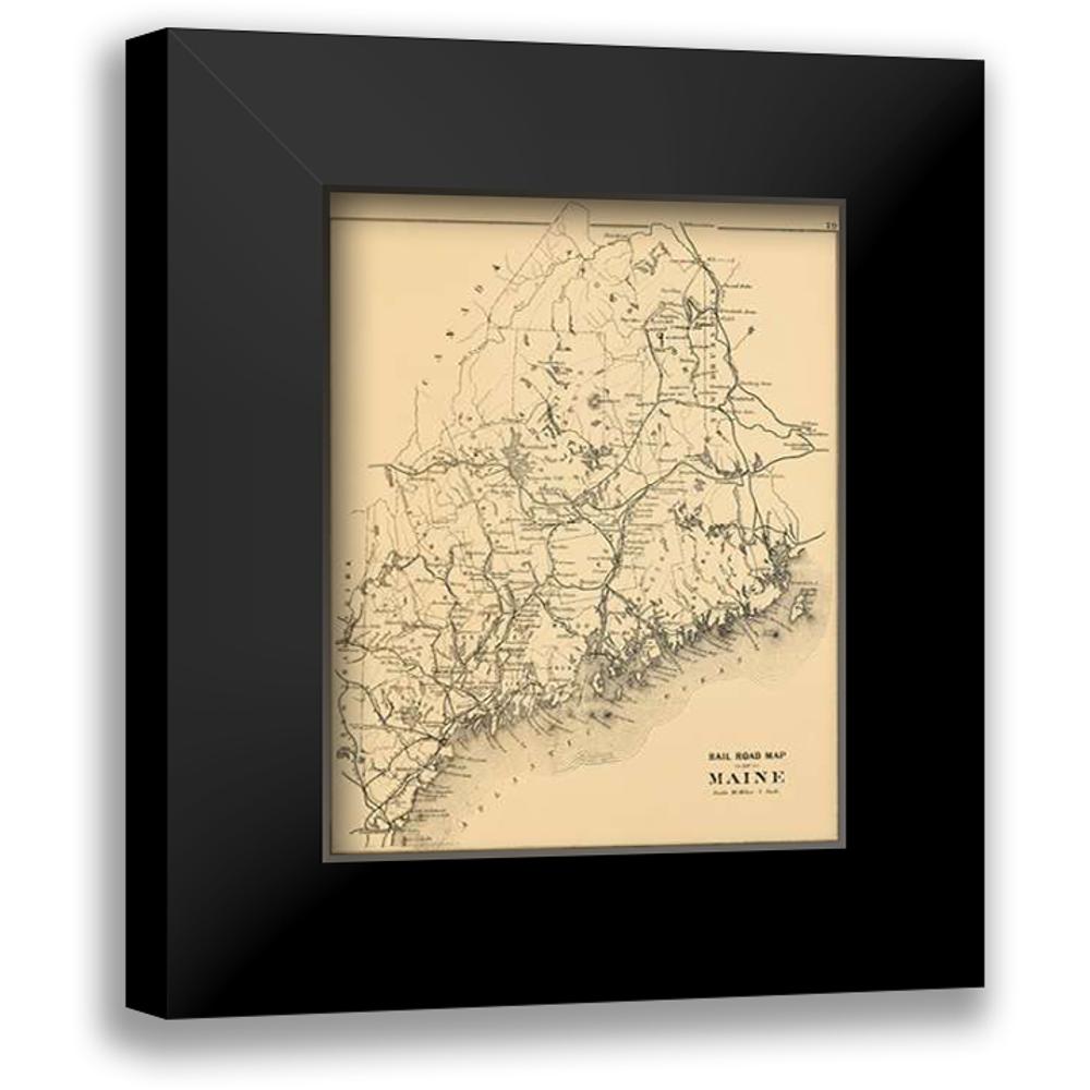 J.H. Stuart and Company 15x18 Black Modern Framed Museum Art Print ...