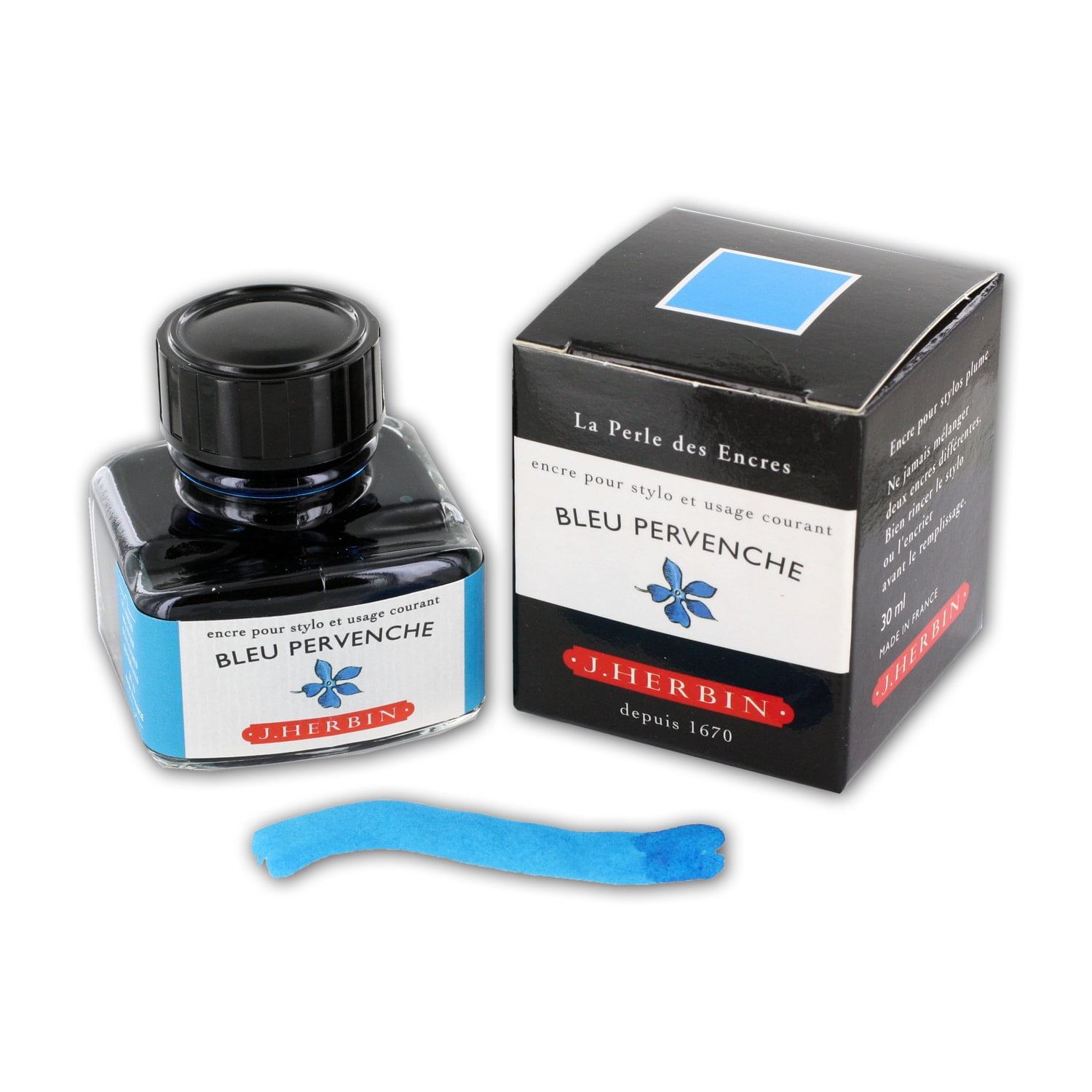 J. Herbin La Perle des Encres Fountain Pen Ink Bottled, 30 ml, 30 Color ...