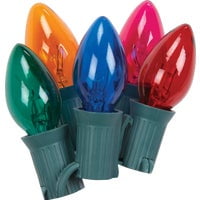 J Hofert Transparent Multi 25-Bulb C7 Incandescent Light Set - Walmart.com