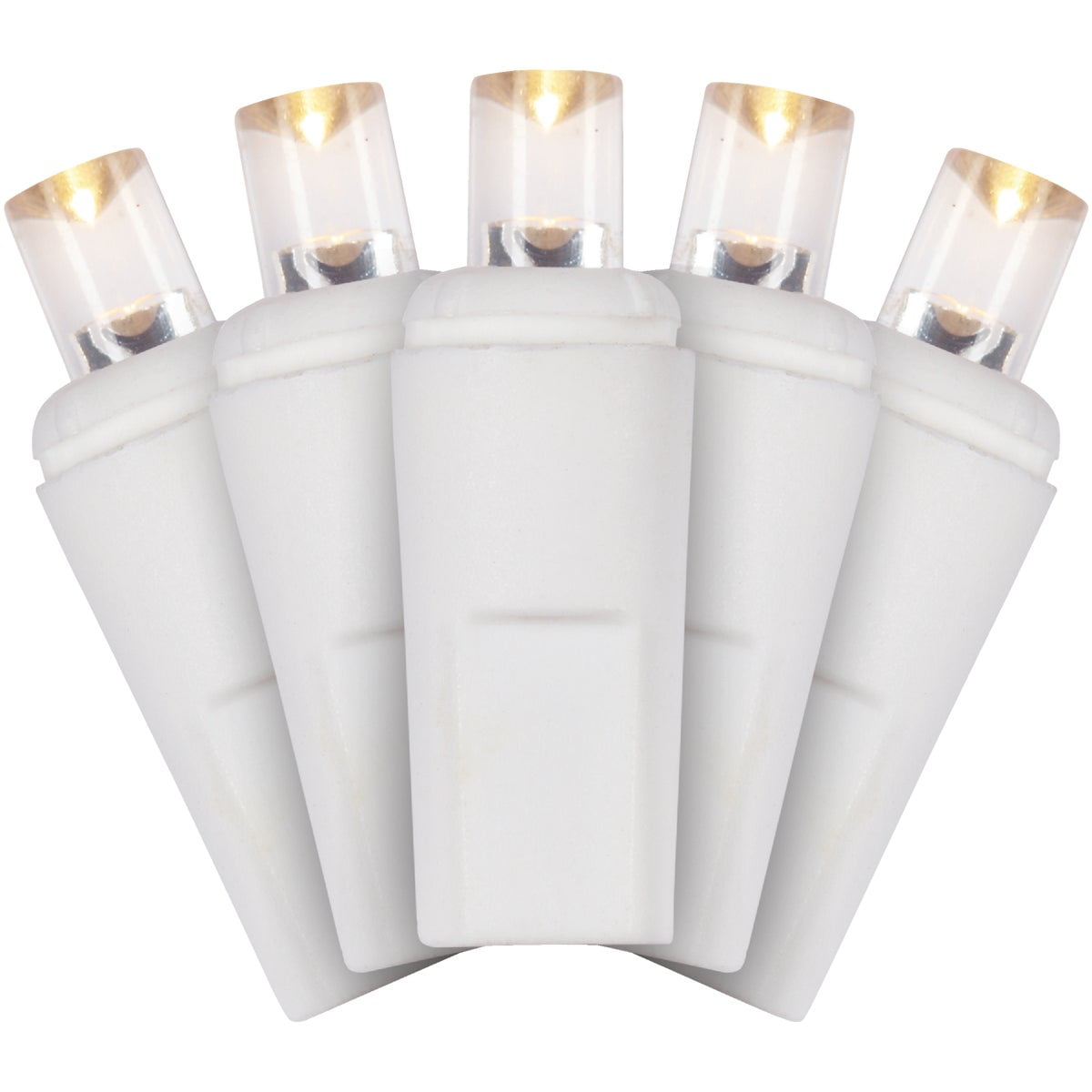 J Hofert Warm White 50-Bulb M5 LED Light Set with White Wire 2355-232 ...