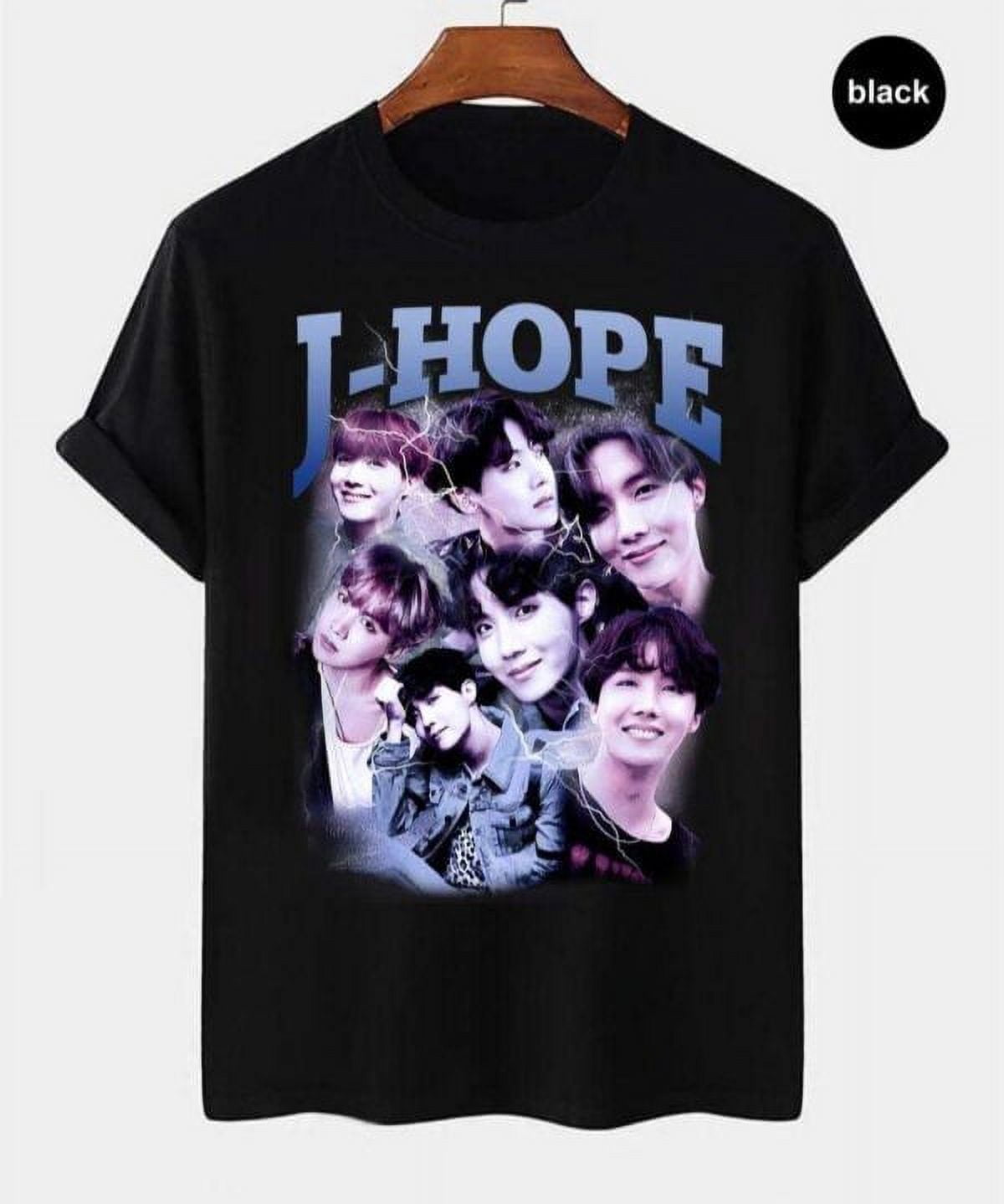 J Hope Bts Vintage Retro Style Rap Music Hip Hop T-shirt - Walmart.com