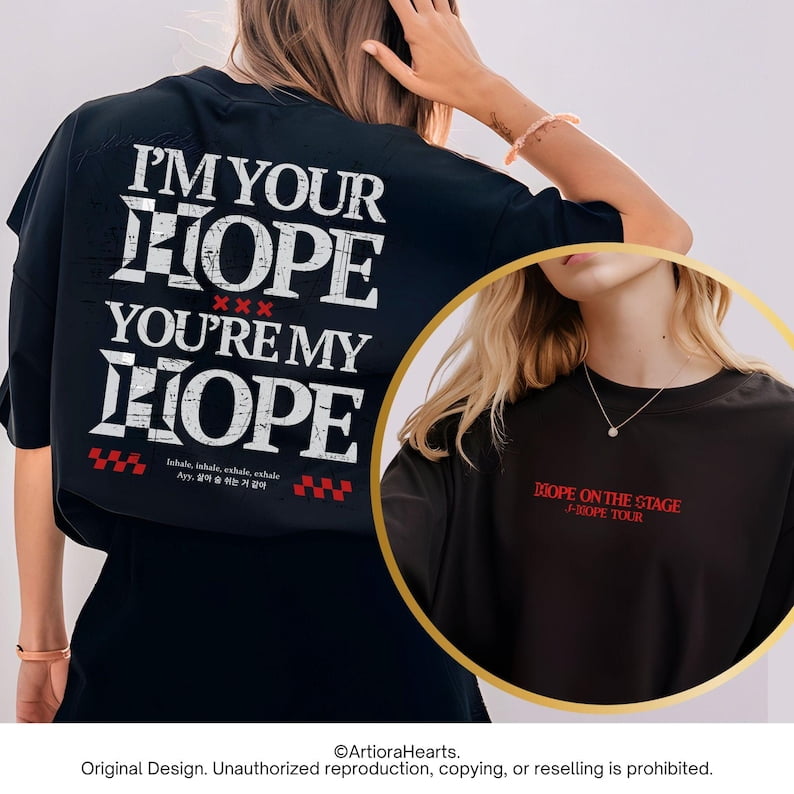 J-Hope Concert Shirt | BTS J-Hope Merch | Hope World Design | J-Hope ...