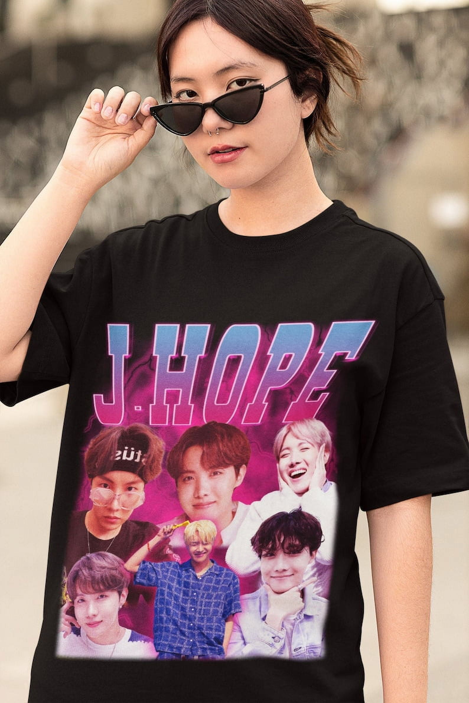 J-Hope Kpop shirt, J-Hope Korean Singer Vintage Print 90's T-Shirt, J Hope Unisex Clothing, J ...