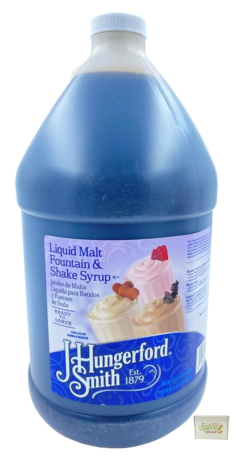 J. Hungerford Smith Milkshake & Fountain Syrup - 1 Gallon (Classic Malt ...