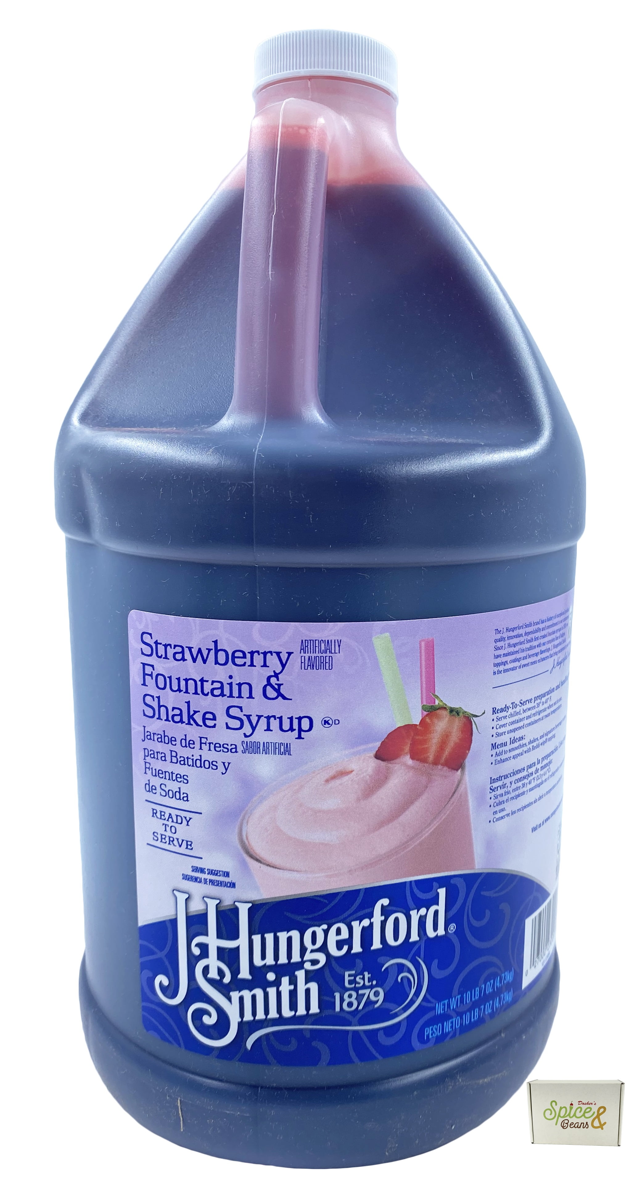 J. Hungerford Smith Strawberry Flavored Milkshake & Fountain Syrup - 1 ...