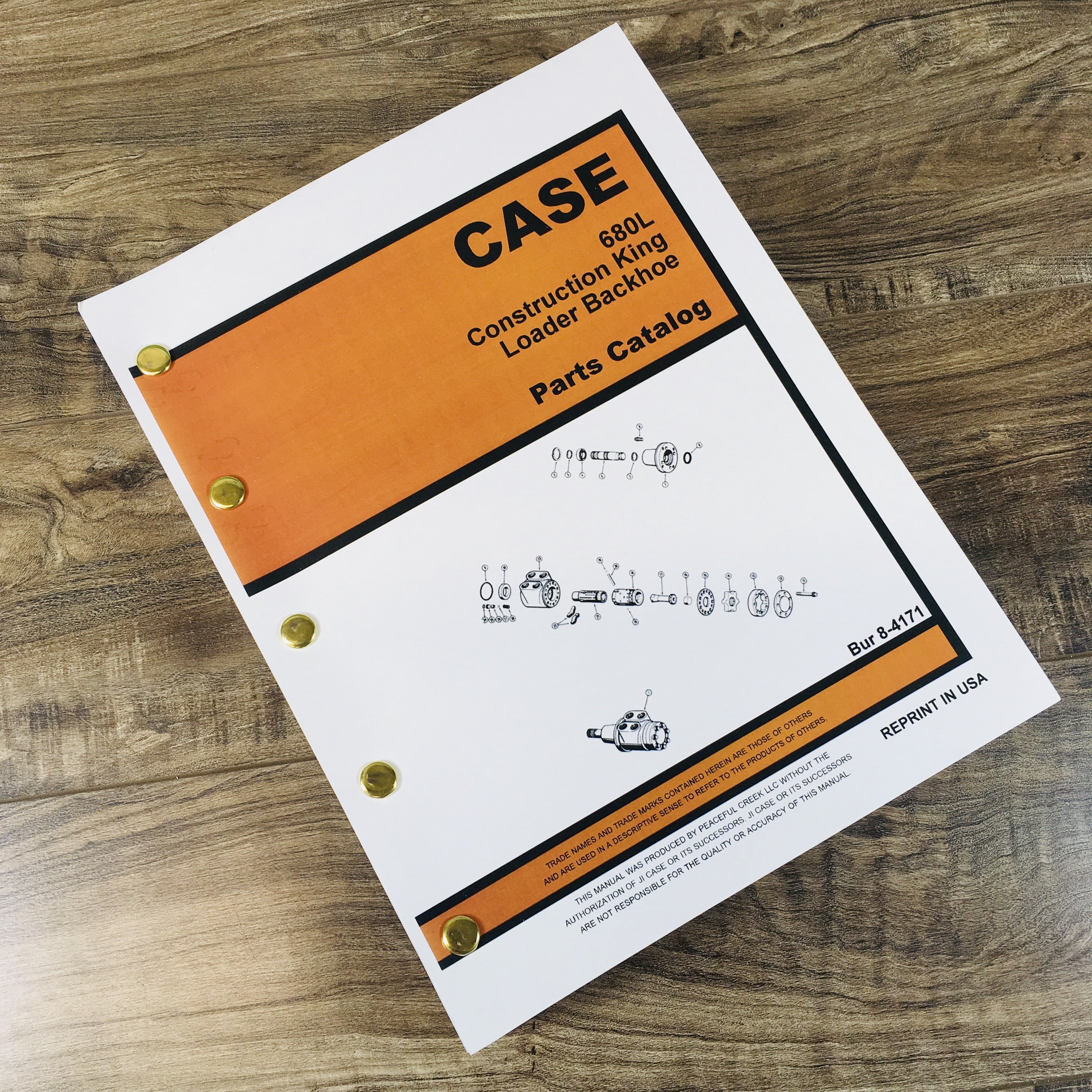 J I Case 680L Ck Construction King Backhoe Parts Manual Catalog ...