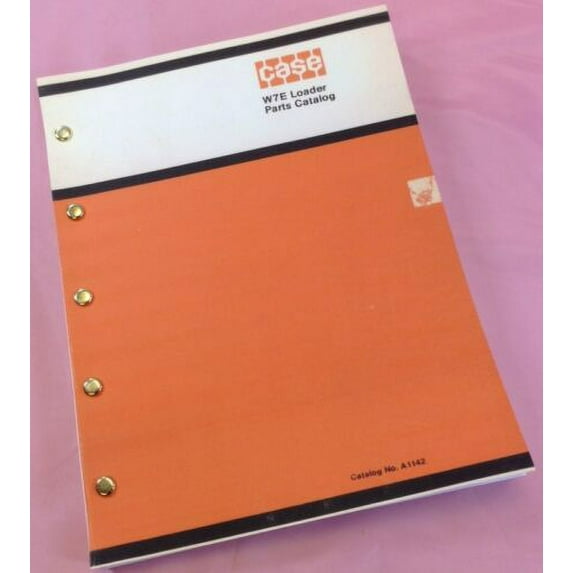 J I Case W7E Loader Parts Manual Catalog Assembly Exploded View ...