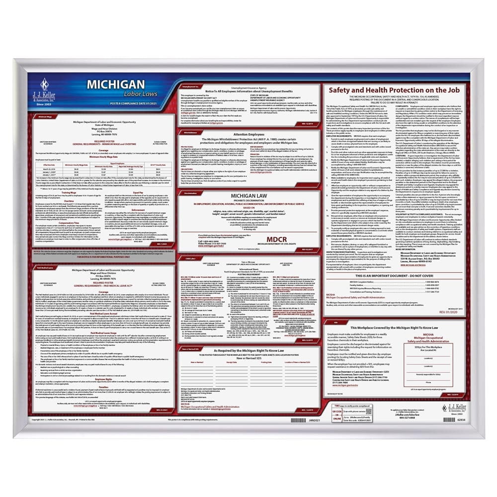 J. J. Keller Snap Poster Frame, 30 x 24 Inch, Metal/Aluminum - Clear ...