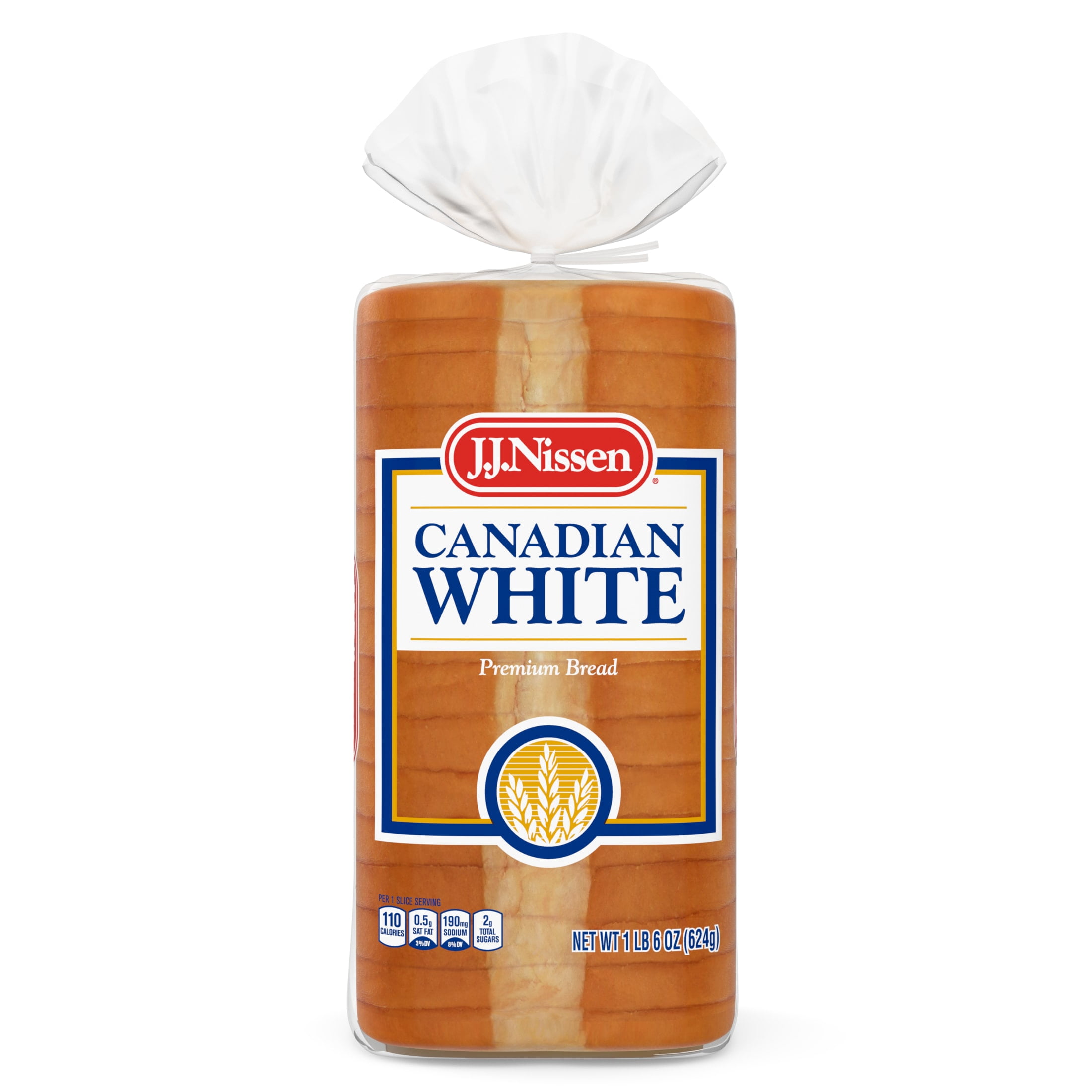 J.J. Nissen Canadian White Bread, 22 oz - Walmart.com