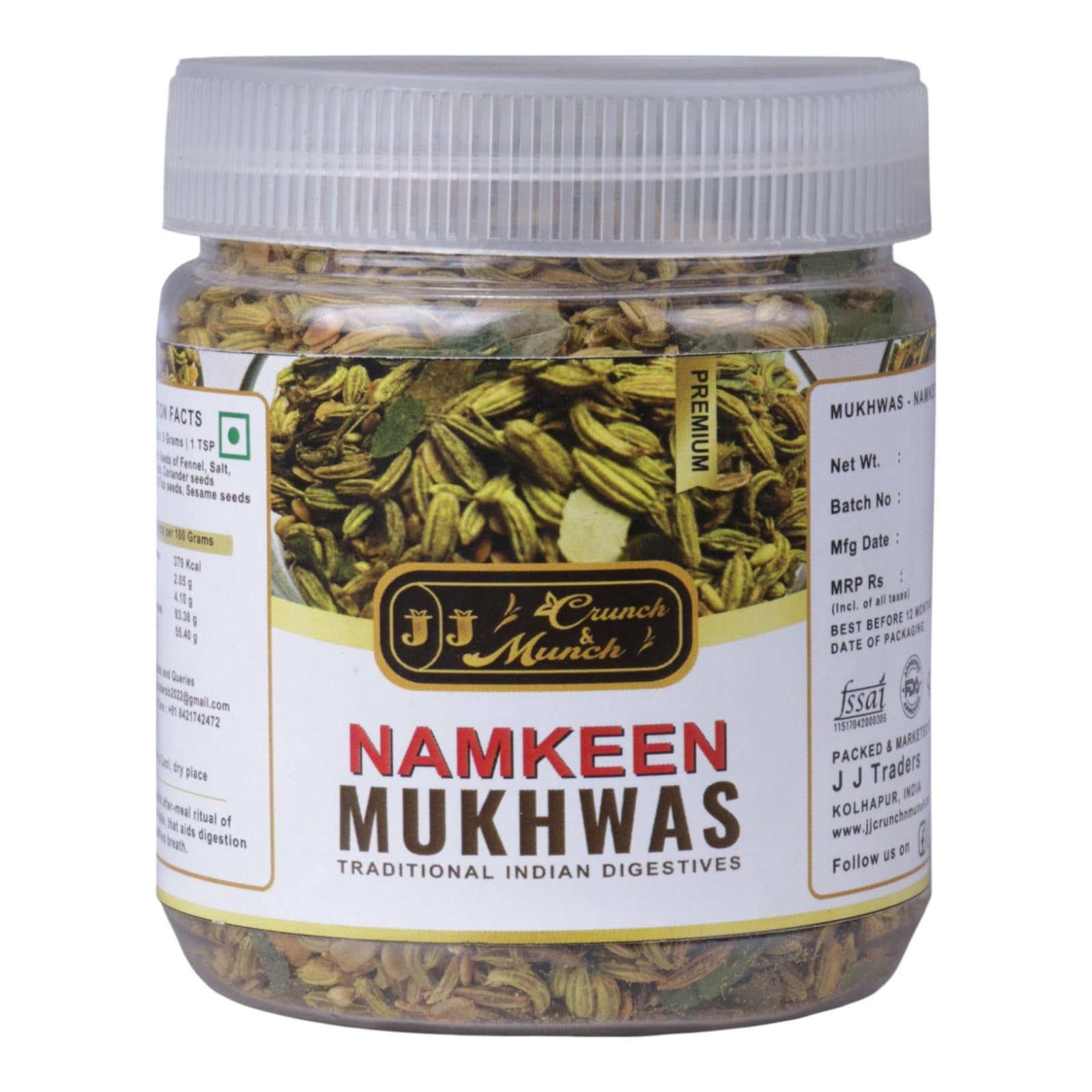 J J crunch N YYF14 munch Namkeen Mukhwas, Premium Digestive Mouth ...