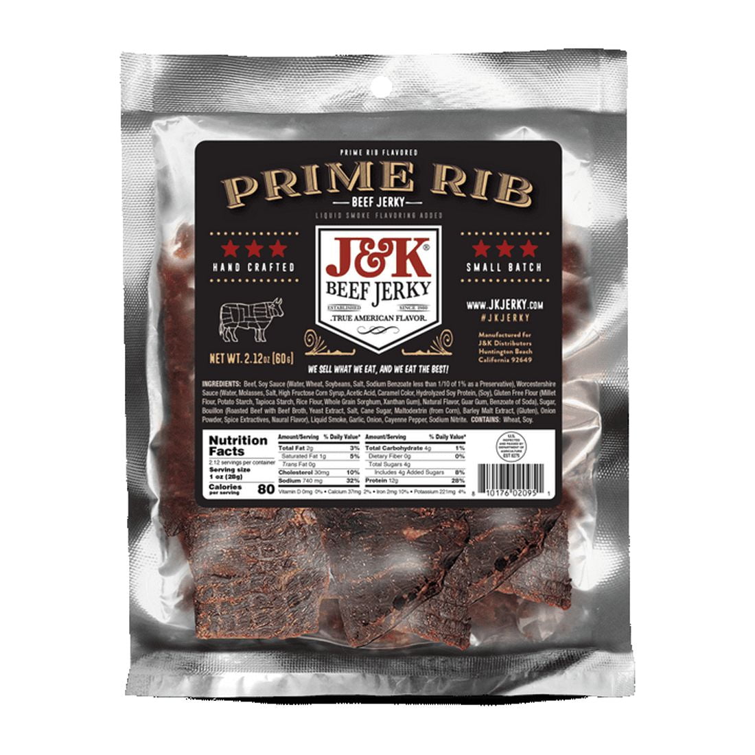 J&K Beef Jerky - Prime Rib Flavor, 2.12 oz - Walmart.com