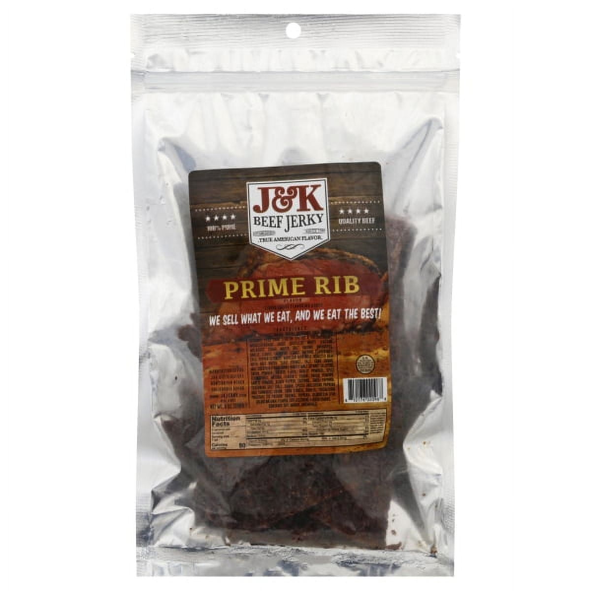 J&K Beef Jerky - Prime Rib Flavor, 7 oz - Walmart.com