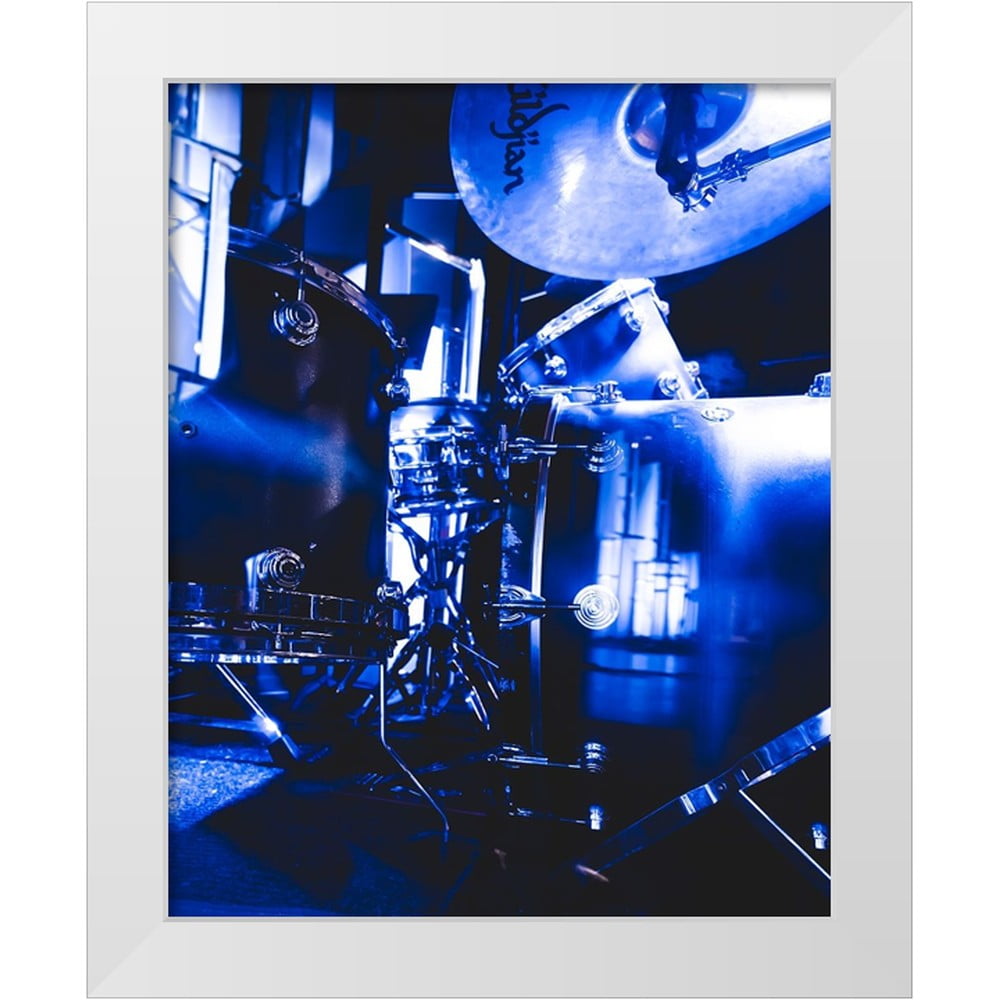 J:L Design 26x32 White Modern Wood Framed Museum Art Print Titled ...