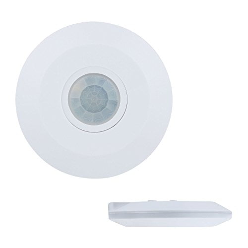 J.LUMI YCA1050 PIR Motion Sensor Light Switch 2000W, Ceiling Mount ...