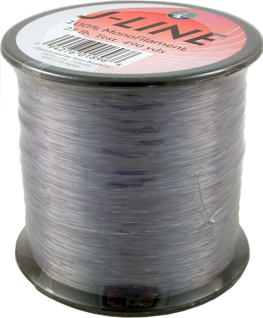 JLine Clear Fluorocarbon Leader Fishing Line 25lb Stiff Monofilament ...