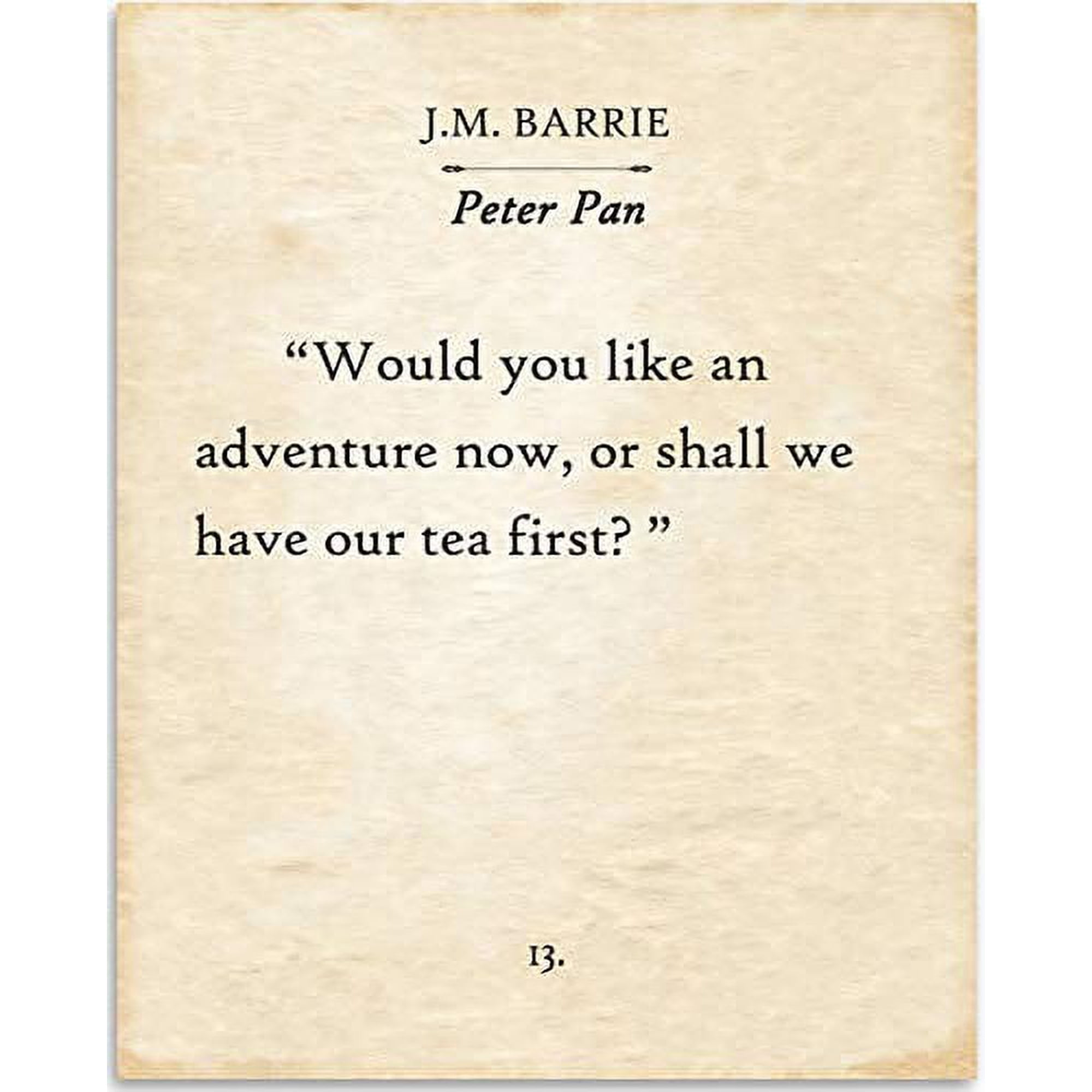 Peter Pan Book Page