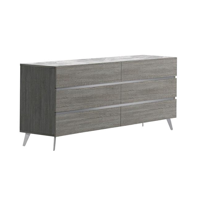 J & M Furniture 18699-D 30 x 61 x 18.5 in. Victoria Dresser, Anthracite ...