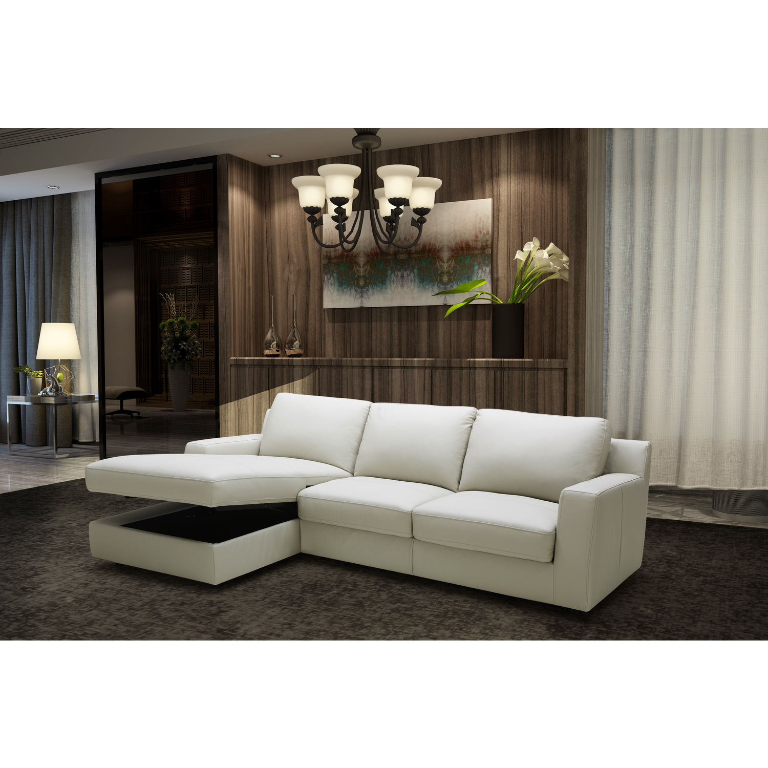 J&M Furniture Lauren in Left Hand Facing Chaise - Walmart.com