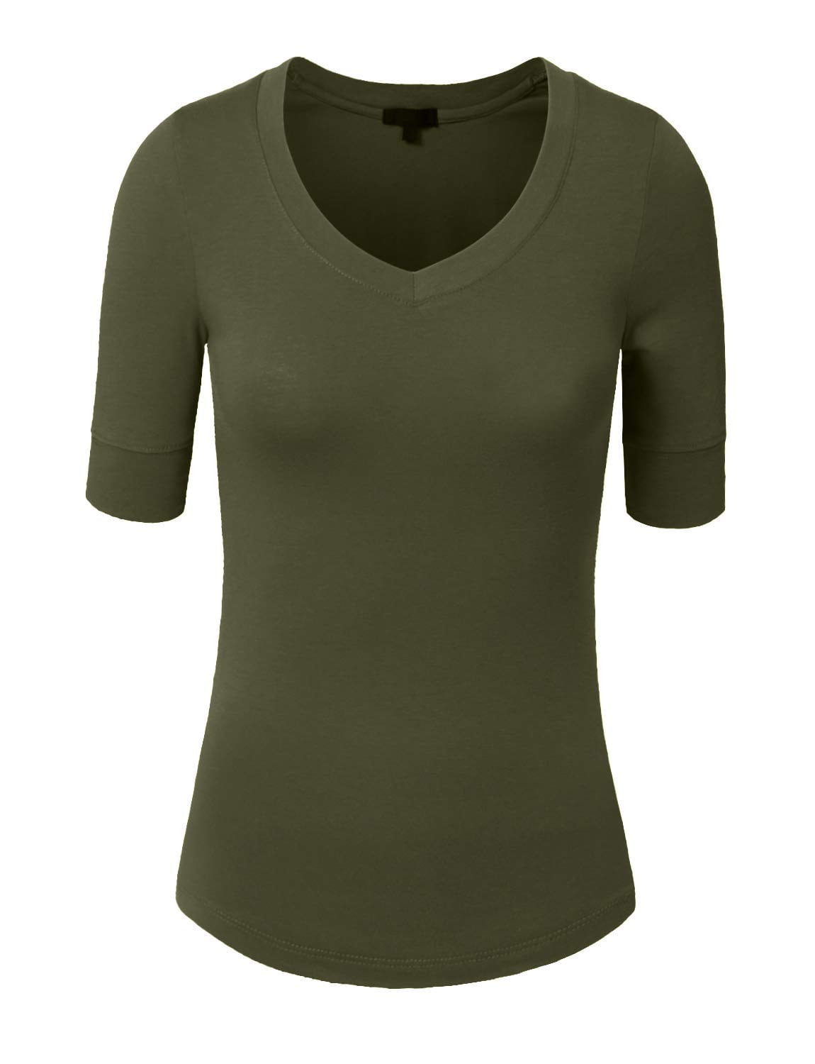 J. METHOD Girl's Junior Basic Casual 3/4 Elbow Half Length Sleeve ...