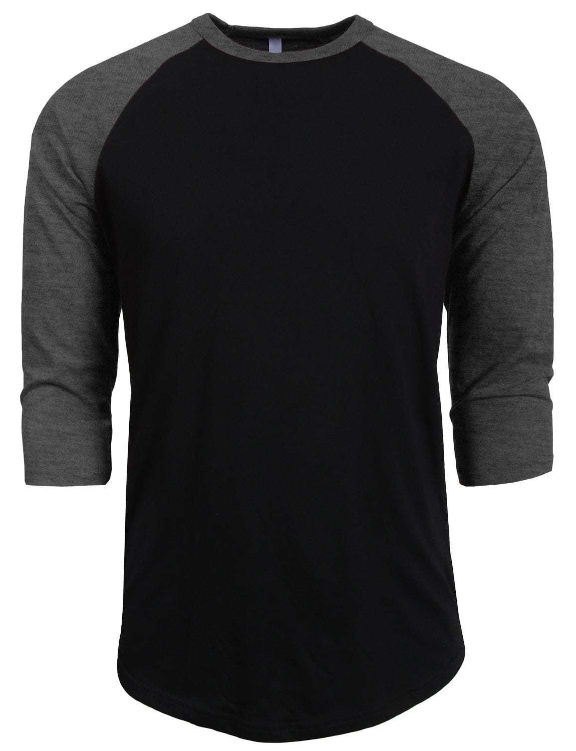 J. METHOD Men's 3/4 Sleeve Baseball Crewneck Tshirt Top Raglan Jersey T ...