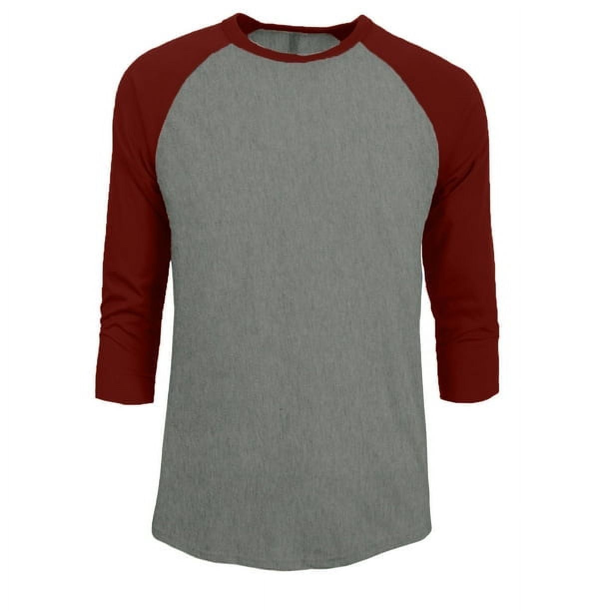 J. METHOD Men's 3/4 Sleeve Baseball Crewneck Tshirt Top Raglan Jersey T ...
