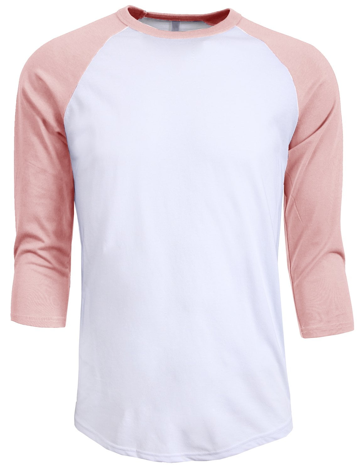 J. METHOD Men's 3/4 Sleeve Baseball Crewneck Tshirt Top Raglan Jersey T ...