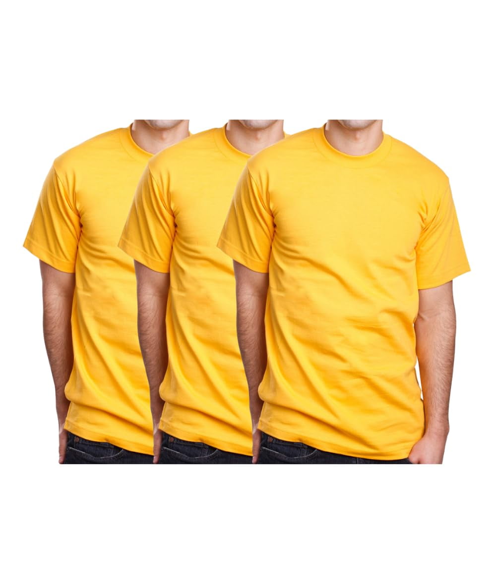 J. METHOD Men's Basic T Shirt – 3 Pack Short Sleeve Crewneck Soft Solid ...