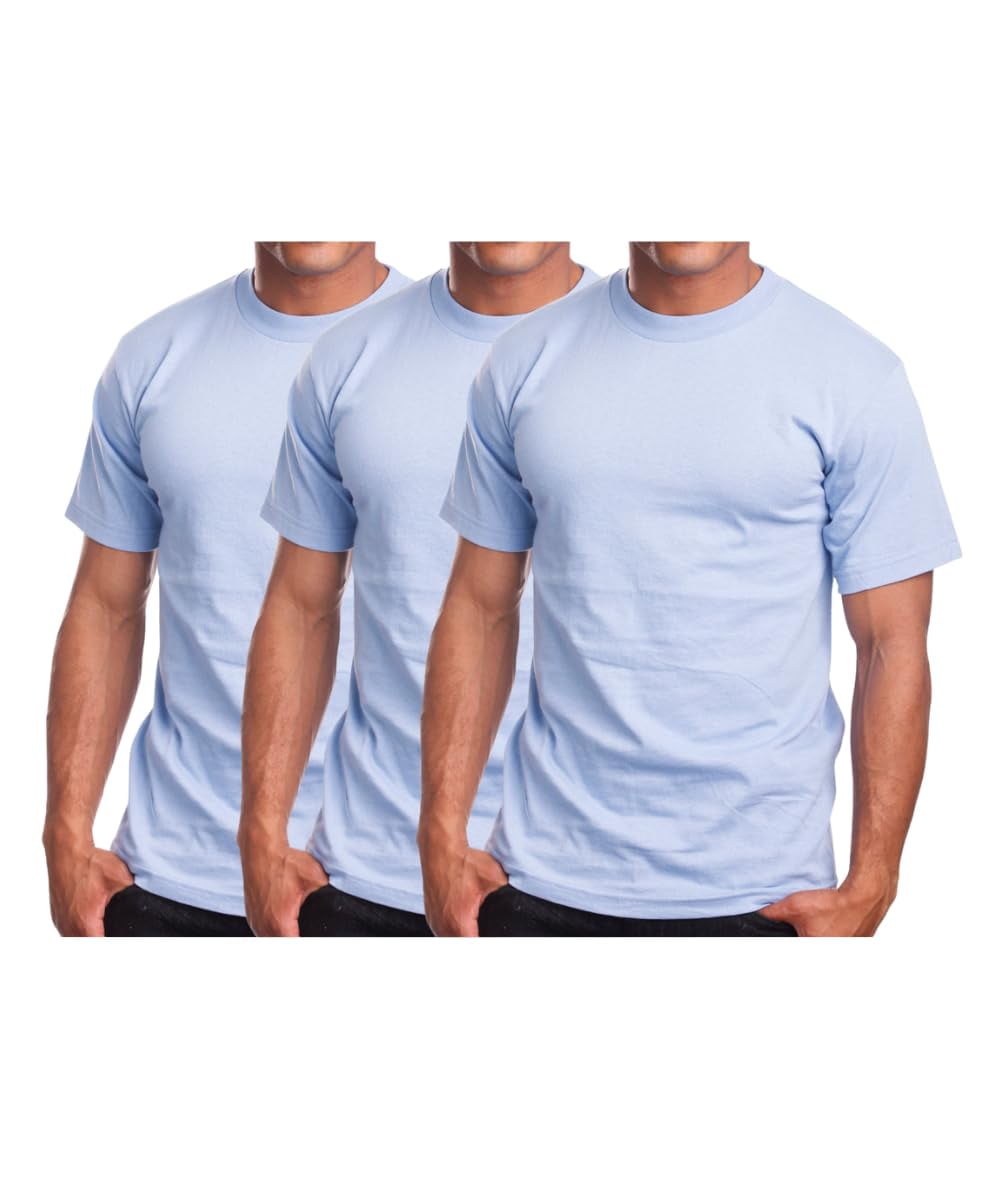 J. METHOD Men's Basic T Shirt – 3 Pack Short Sleeve Crewneck Soft Solid ...