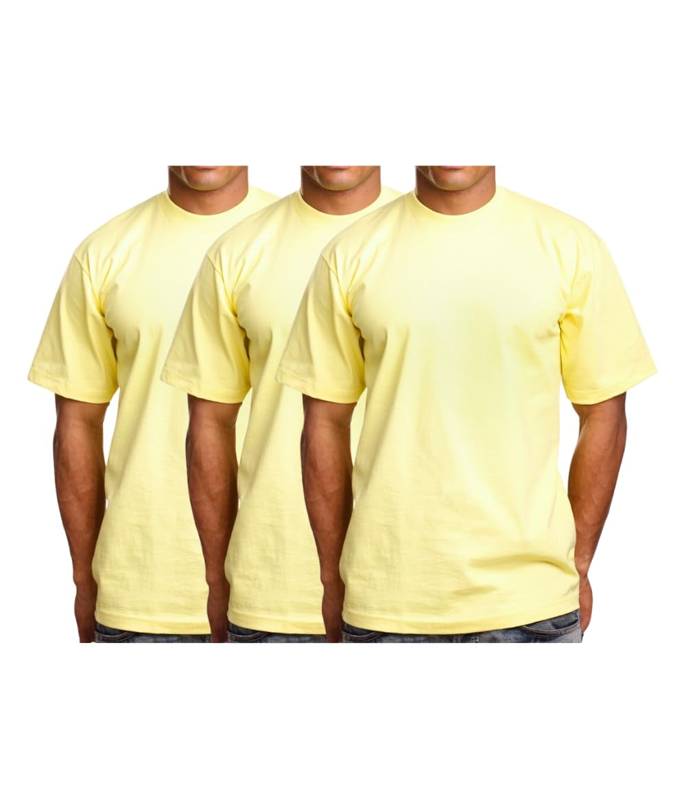 J. METHOD Men's Basic T Shirt – 3 Pack Short Sleeve Crewneck Soft Solid ...