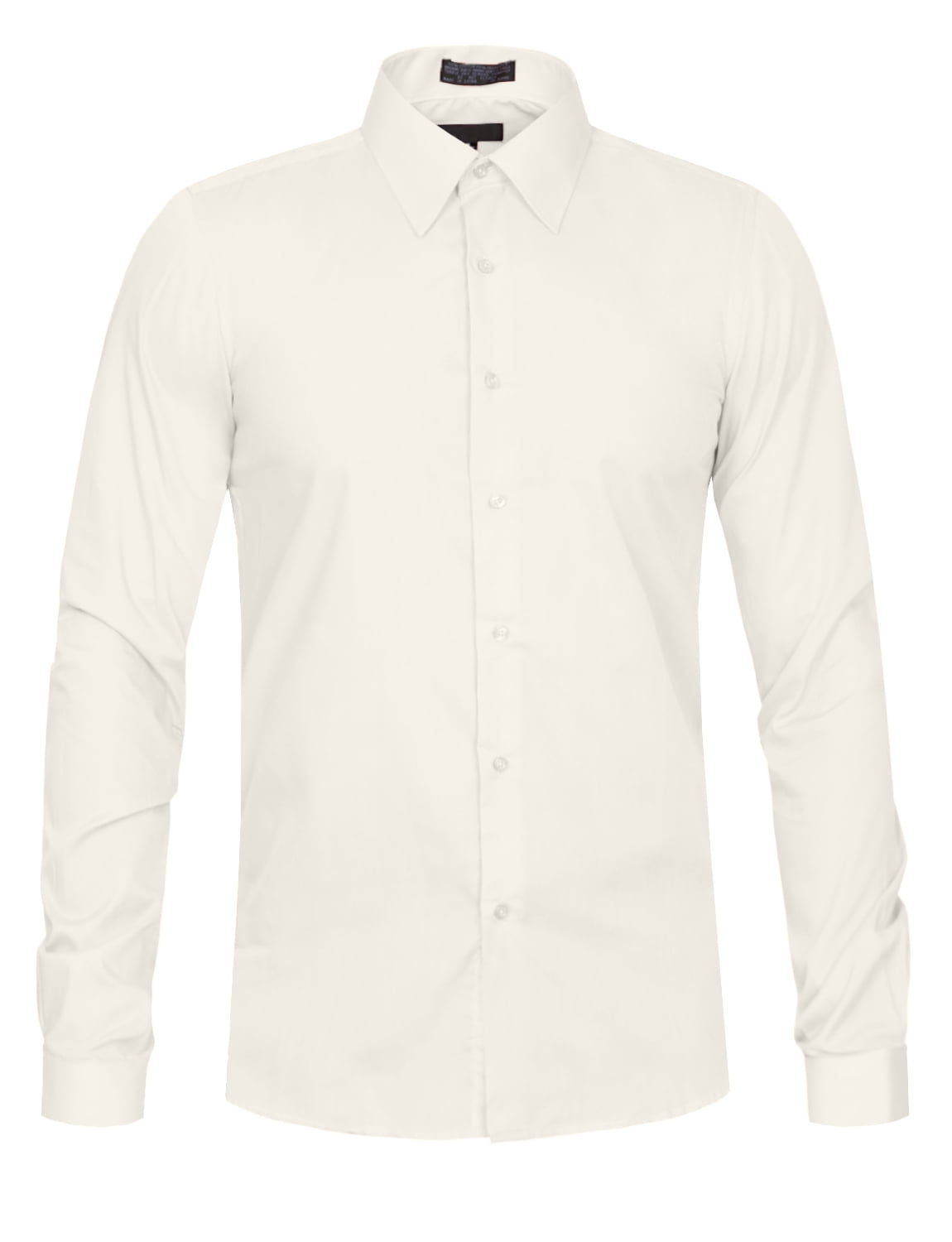 J. METHOD Men's Classic Slim Fit Button Down Long Sleeve Solid Color ...