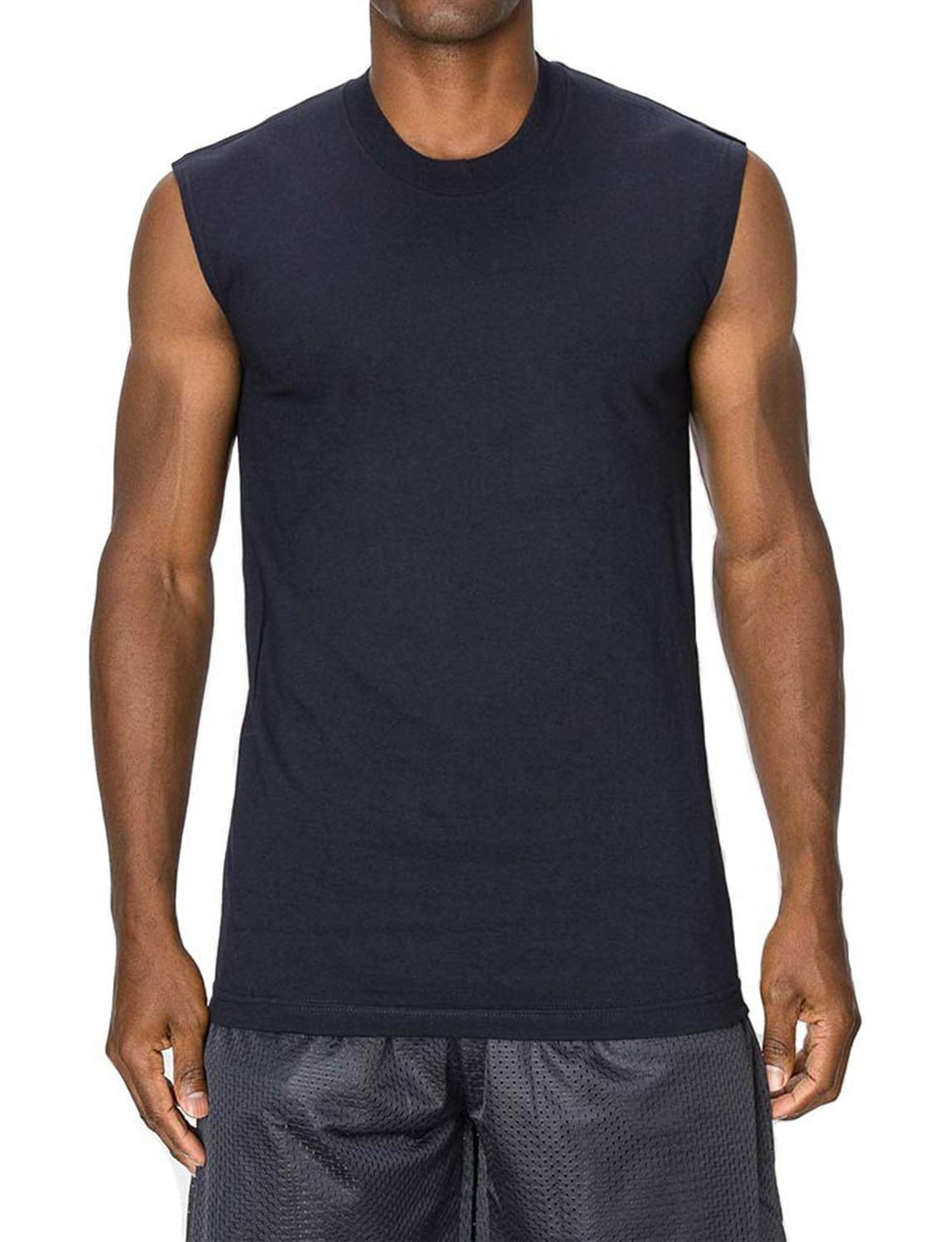 J. METHOD Men's Premium Basic Casual Muscle Tank Top Sleeveless ...
