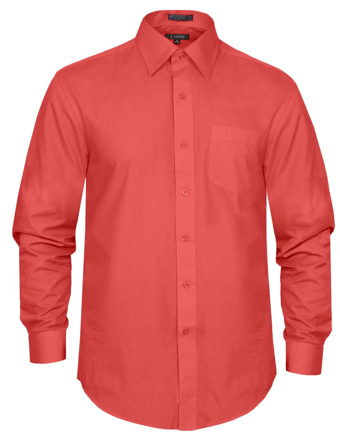 J. METHOD Men's Premium Fabric Solid Color Long Sleeve Regular Fit ...