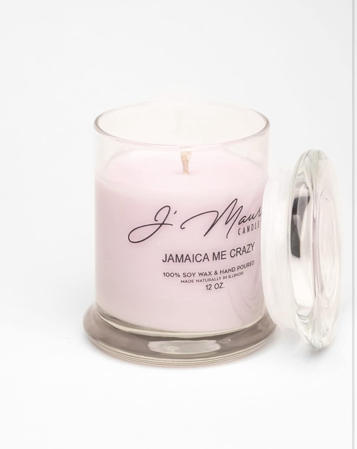 J' Maure Candle Co.100% Soy 12 oz Rock Glass Candles (Jamaica Me Crazy ...