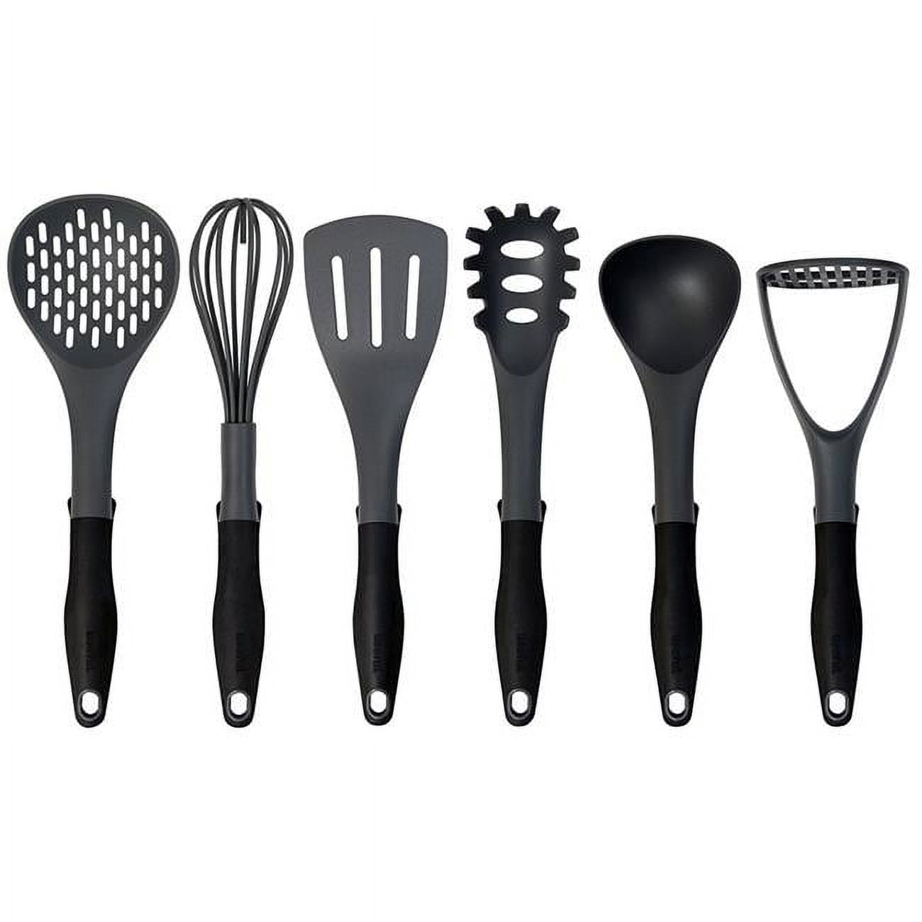 J Miles UH-MF129-BLK Elevated Utensil Set, Black - Walmart.com
