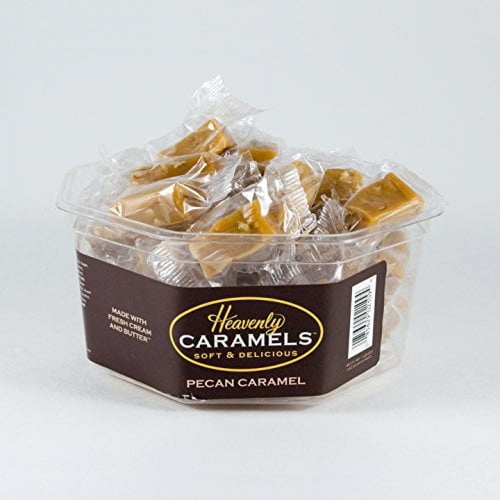 J Morgan Confections Heavenly Caramel | Pecan Flavor | 45 Count Tub ...
