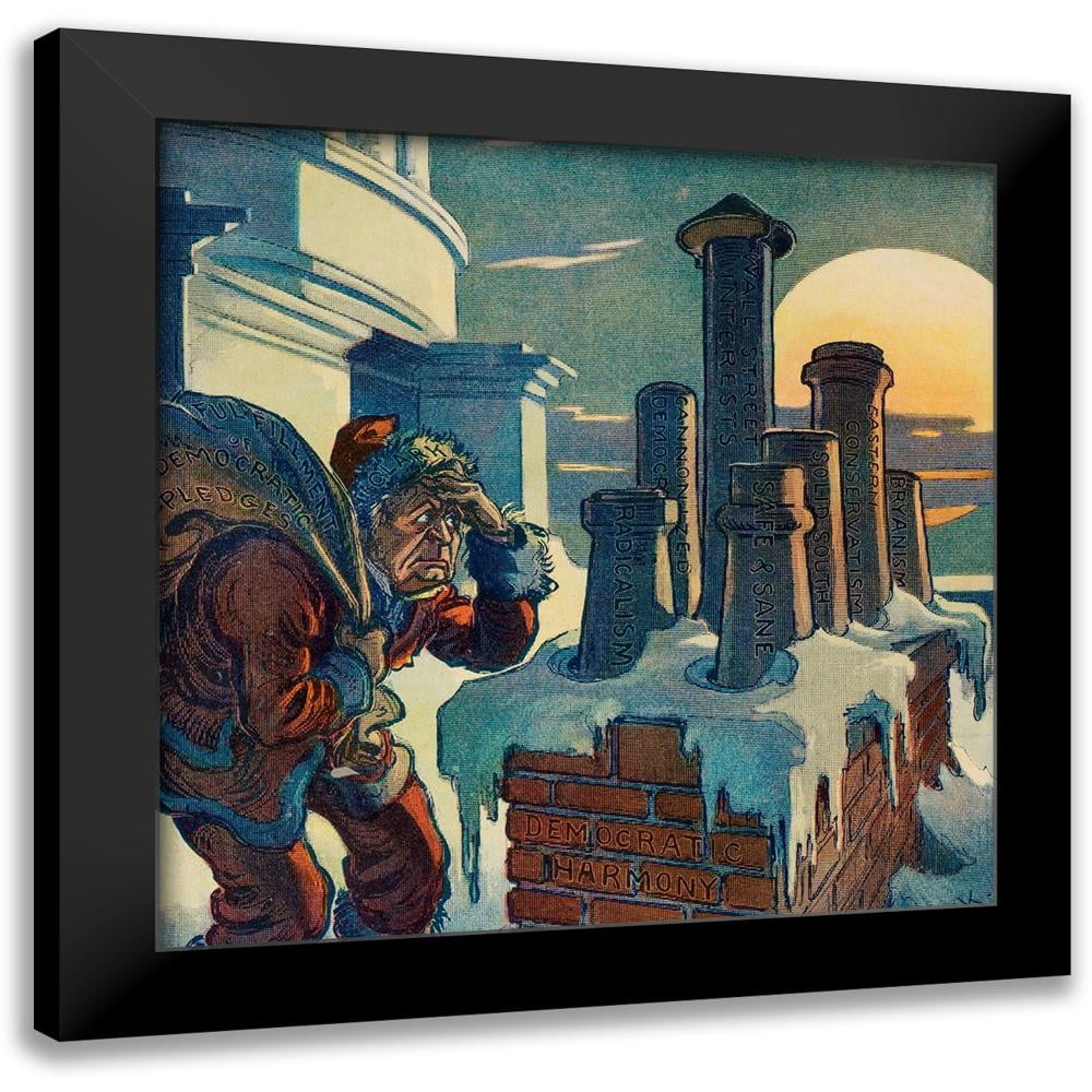 J. Ottman Lithographic Company 15x15 Black Modern Framed Museum Art ...